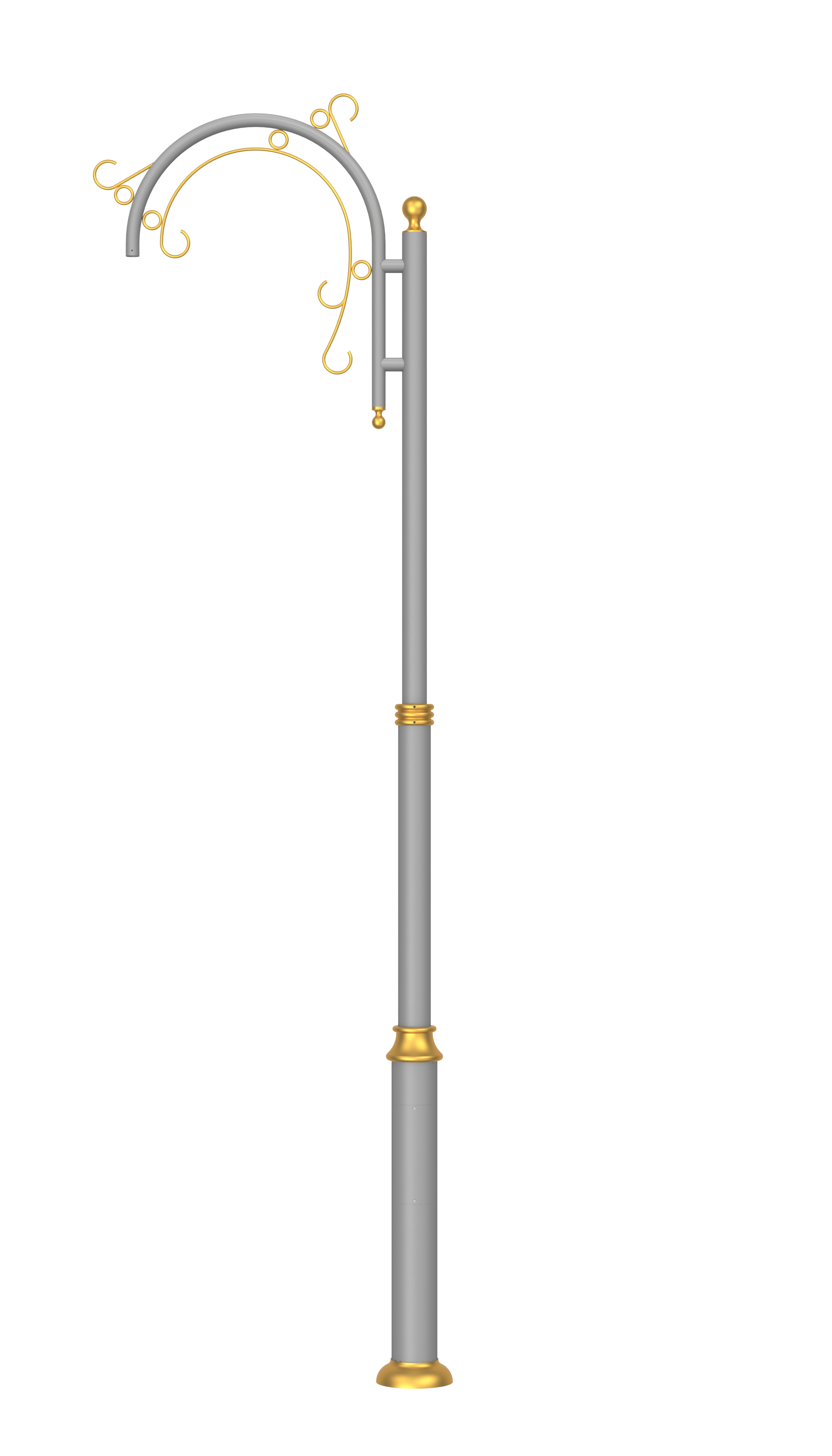 HDG-POLE c/w BRACKET Series - YLI Industry